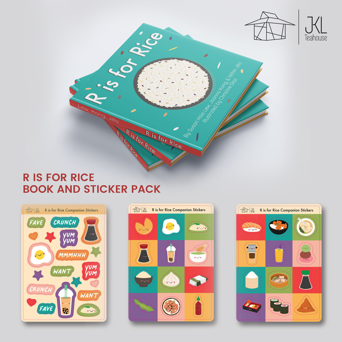 R is for Rice Bundle - Book & Sticker Pack! – JKL Teahouse