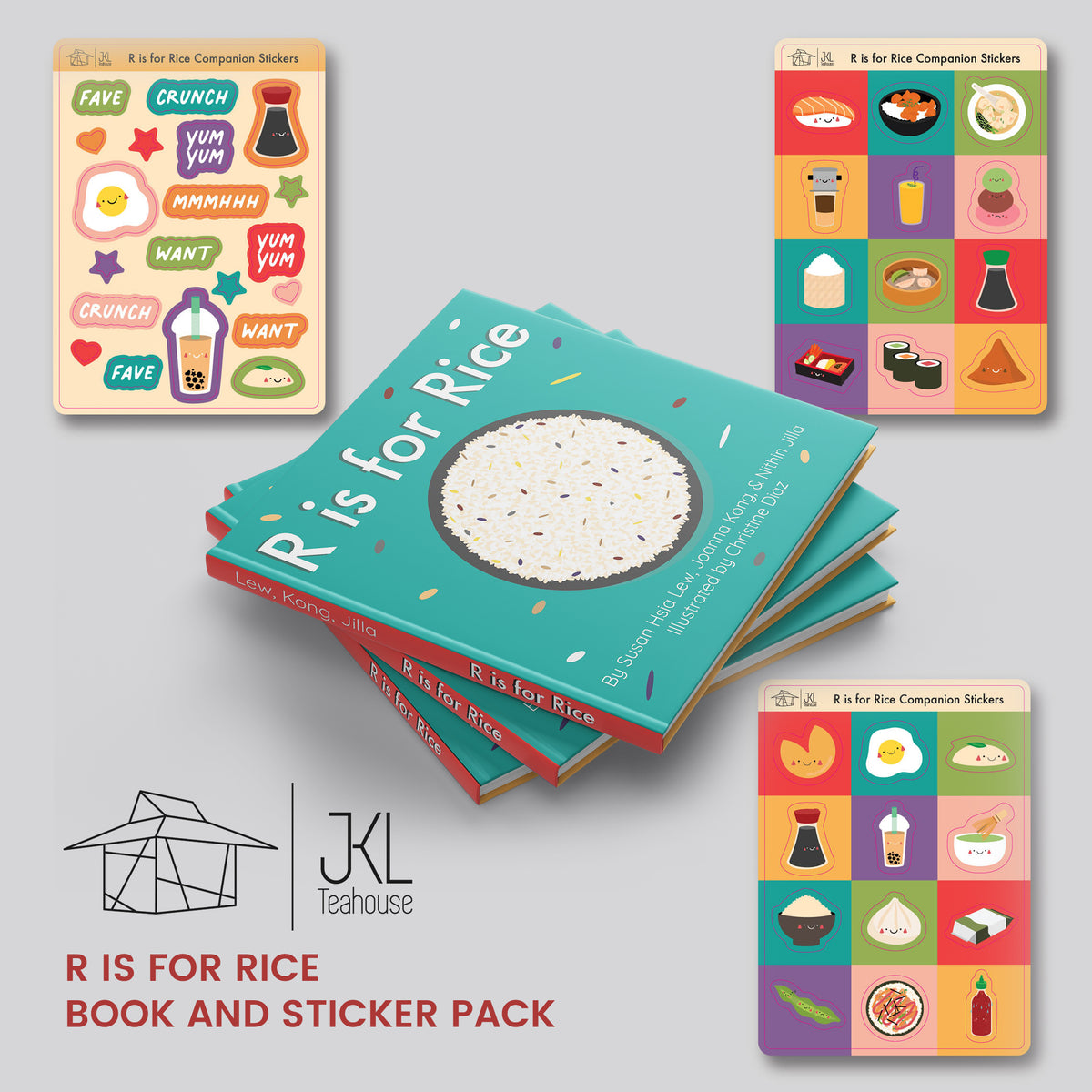 R is for Rice Bundle - Book & Sticker Pack! – JKL Teahouse